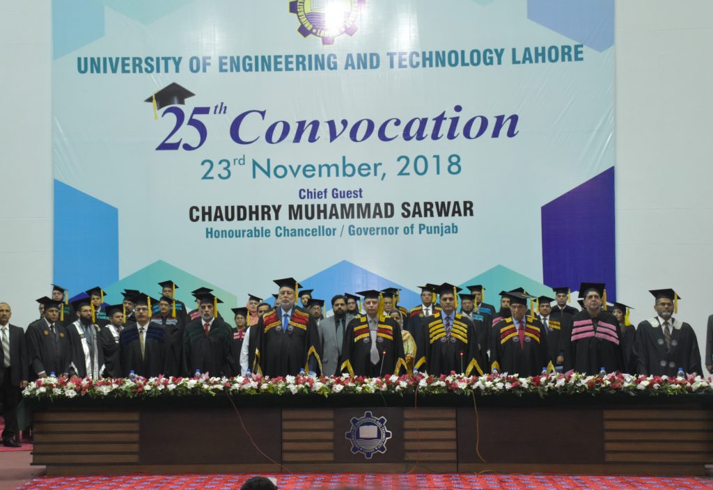 25th Convocation of University of Engineering & Technology (UET) Lahore ...